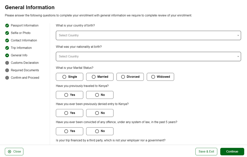 Kenya: ETA (Electronic Travel Authorization) walkthrough guide – Help ...